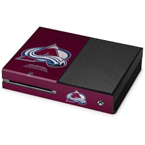 skinit decal gaming skin compatible with xbox one console - officially licensed nhl colorado avalanche distressed design