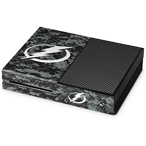 Skinit Decal Gaming Skin Compatible with Xbox One Console - Officially Licensed NHL Tampa Bay Lightning Camo Design