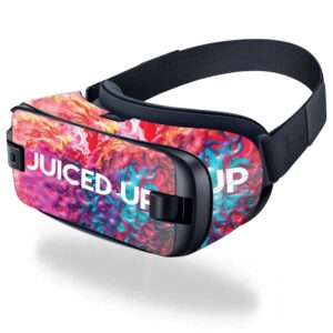 mightyskins skin compatible with samsung gear vr (2016) – juiced up | protective, durable, and unique vinyl decal wrap cover | easy to apply, remove, and change styles | made in the usa