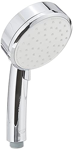 GROHE 2757120E Tempesta Cosmopolitan 2-Setting Handheld Shower Head, Rain Jet Settings, Starlight Chrome