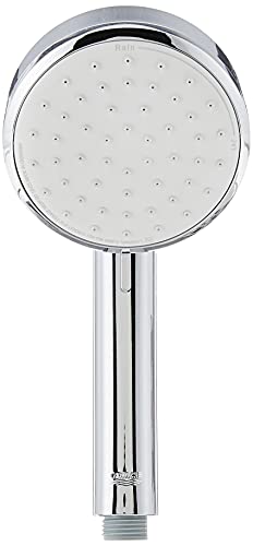 GROHE 2757120E Tempesta Cosmopolitan 2-Setting Handheld Shower Head, Rain Jet Settings, Starlight Chrome