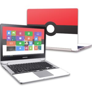 mightyskins skin compatible with samsung notebook 7 spin 13.3" (2016) – battle ball | protective, durable, and unique vinyl wrap cover | easy to apply, remove, and change styles | made in the usa