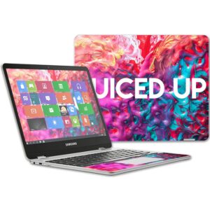 mightyskins skin compatible with samsung chromebook plus 12.3"(2017 - juiced up | protective, durable, and unique vinyl decal wrap cover | easy to apply, remove, and change styles | made in the usa