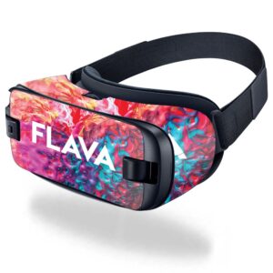 mightyskins skin compatible with samsung gear vr (2016) – flava | protective, durable, and unique vinyl decal wrap cover | easy to apply, remove, and change styles | made in the usa