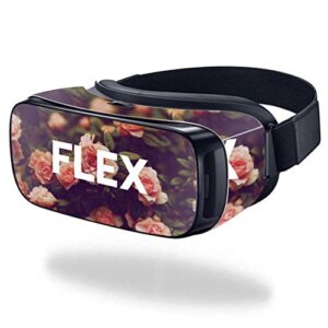 mightyskins skin compatible with samsung gear vr – flex | protective, durable, and unique vinyl decal wrap cover | easy to apply, remove, and change styles | made in the usa