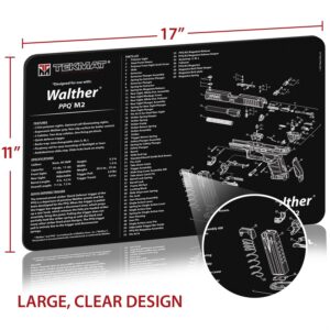 TekMat Cleaning Mat for use with Walther PPQ M2 , Black