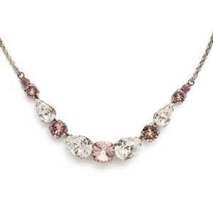 sorrelli crystal rose polished pear necklace