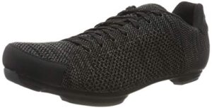 giro republic r knit mens urban cycling shoe − 43, black/charcoal heather (2021)