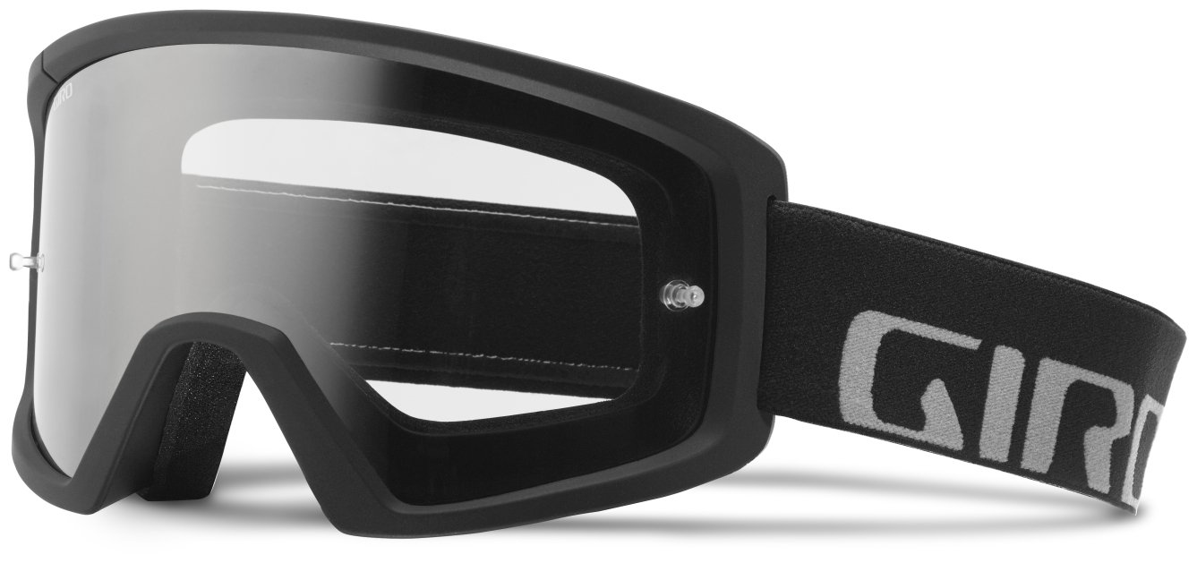 Giro Blok MTB Bike Goggles - Black/Grey Frame with Smoke/Clear Lens