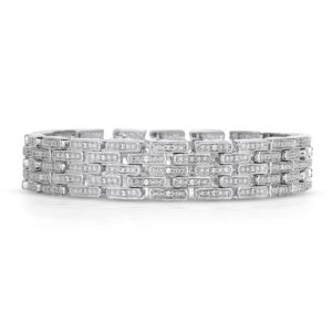 natalia drake 1 cttw diamond bracelet for women studded panther link 7.25 inches