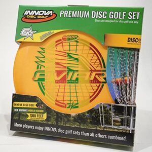 innova disc golf - 3 disc set: driver, mid-range, putter - gstar plastic | excellent grip - super durable