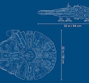 LEGO Star Wars Ultimate Millennium Falcon 75192 - Expert Building Set and Starship Model Kit, Movie Collectible, Featuring Classic Figures and Han Solo's Iconic Ship, Best Gift for Adults