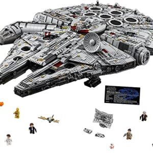 LEGO Star Wars Ultimate Millennium Falcon 75192 - Expert Building Set and Starship Model Kit, Movie Collectible, Featuring Classic Figures and Han Solo's Iconic Ship, Best Gift for Adults