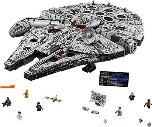 LEGO Star Wars Ultimate Millennium Falcon 75192 - Expert Building Set and Starship Model Kit, Movie Collectible, Featuring Classic Figures and Han Solo's Iconic Ship, Best Gift for Adults