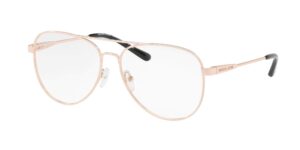 michael kors mk3019-1116 eyeglasses frame procida rose gold w/demo lens 56mm