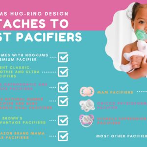 Nookums Paci-Plushies Buddies - Lion Pacifier Holder - Adapts to Name Brand Pacifiers, Suitable for All Ages, Plush Toy includes Detachable Pacifier