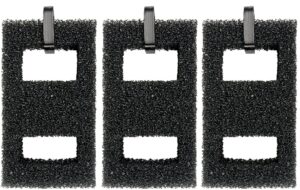 fluval (3 pack) flex 15g black foam filter insert