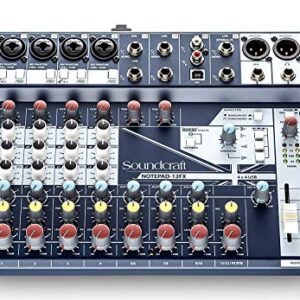 Soundcraft Notepad-12FX Small-format Analog Mixing Console with USB I/O and Lexicon Effects