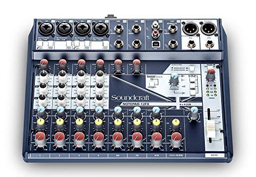 Soundcraft Notepad-12FX Small-format Analog Mixing Console with USB I/O and Lexicon Effects