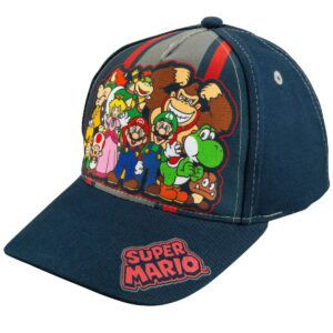 super mario luigi yoshi baseball cap hat - boys black