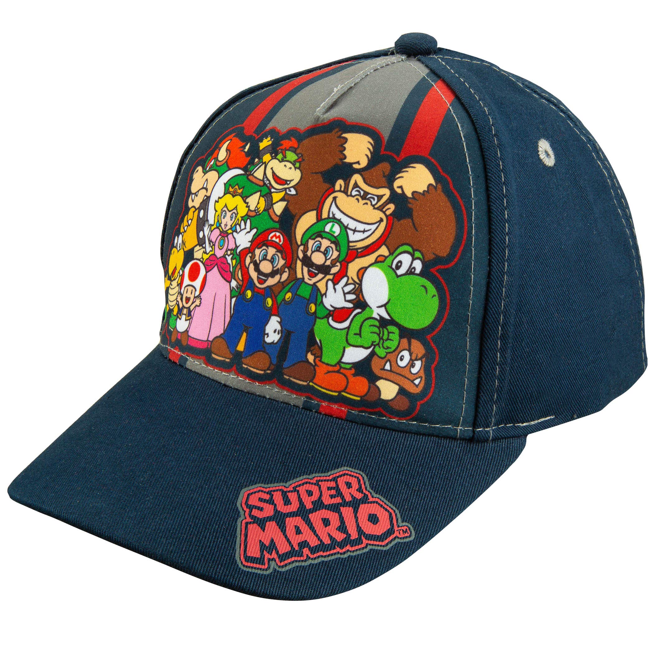 Super Mario Luigi Yoshi Baseball Cap Hat - Boys Black