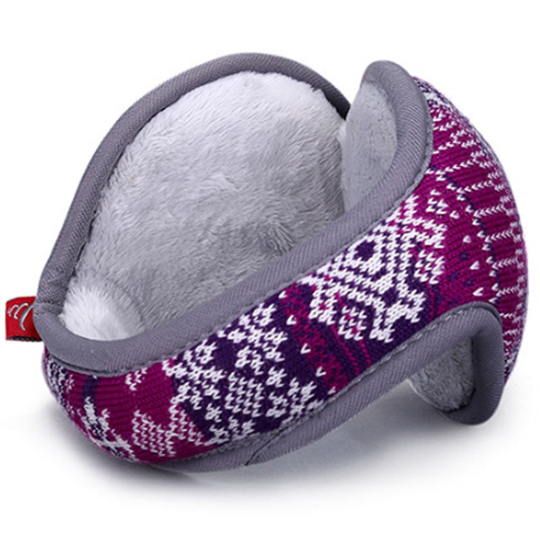 LerBen Adjustable Warm Earmuff Woolen Yarn Foldable Wrap around Earmuffs Ear Warmers