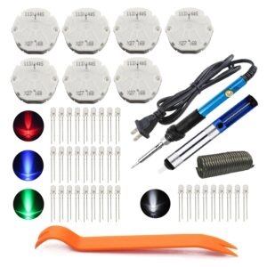 zinger instrument cluster gauge stepper motor repair kit x27 168 fits 03-06 gm chevy silverados tahoes yukons(7motors+36led light bulbs+soldering iron+solder sucker+remove tool+flux rosin core solder)