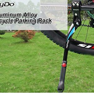 EasyDo 24"-29" MTB Bicycle Kick Stand Parking Racks Mountain Bike Kickstand Road Cycling Side Stand Support Adjustable 34-41cm (Blue)