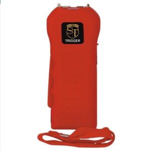 18 million volt rechargeable trigger stun gun (red)