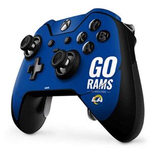 Skinit Decal Gaming Skin Compatible with Xbox One Elite Controller - Officially Licensed NFL Los Angeles Rams Team Motto Design