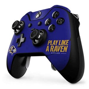 Skinit Decal Gaming Skin compatible with Xbox One Elite Controller - Officially Licensed NFL Baltimore Ravens Team Motto Design