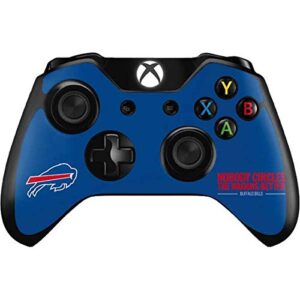 skinit decal gaming skin compatible with xbox one controller - officially licensed nfl buffalo bills team motto design