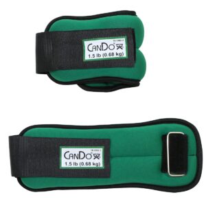 Cando 10-3382-2 Weight Straps, 3 lb. Set, Green (Pack of 2)