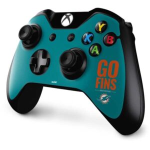 Skinit Decal Gaming Skin Compatible with Xbox One Controller - Officially Licensed NFL Miami Dolphins Team Motto Design