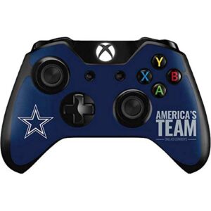 skinit decal gaming skin compatible with xbox one controller - officially licensed nfl dallas cowboys team motto design