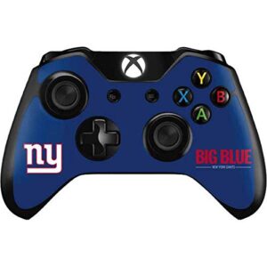 skinit decal gaming skin compatible with xbox one controller - officially licensed nfl new york giants team motto design