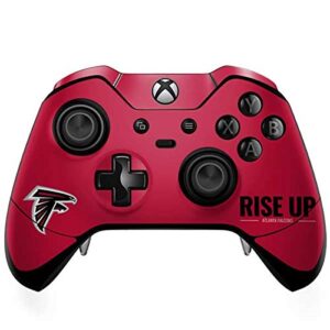 skinit decal gaming skin compatible with xbox one elite controller - officially licensed nfl atlanta falcons team motto design