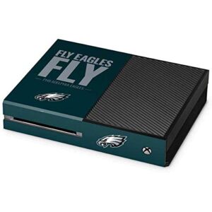 skinit decal gaming skin compatible with xbox one console - officially licensed nfl philadelphia eagles team motto design