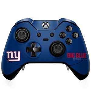 skinit decal gaming skin compatible with xbox one elite controller - officially licensed nfl new york giants team motto design