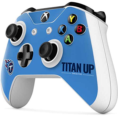 Skinit Decal Gaming Skin Compatible with Xbox One S Controller - Officially Licensed NFL Tennessee Titans Team Motto Design