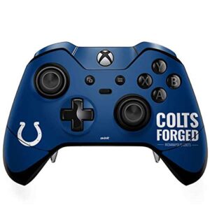 skinit decal gaming skin compatible with xbox one elite controller - officially licensed nfl indianapolis colts team motto design