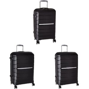 samsonite freeform hardside three-piece spinner set (21"/24"/28"), black