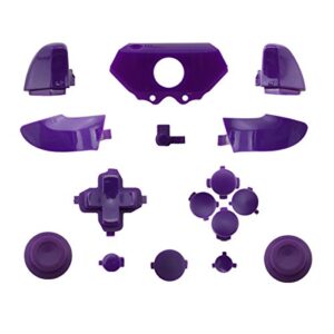 wps matte abxy dpad triggers full buttons set for xbox one gen 1 (no headphone jack) controllers with screwdriver (torx t6 t8) set (purple)