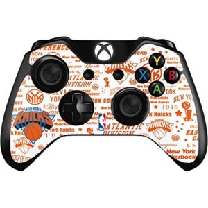 skinit decal gaming skin compatible with xbox one controller - officially licensed nba ny knicks historic blast design