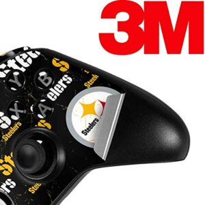 Skinit Decal Gaming Skin compatible with Xbox One Elite Controller - Officially Licensed NFL Pittsburgh Steelers Black Blast Design