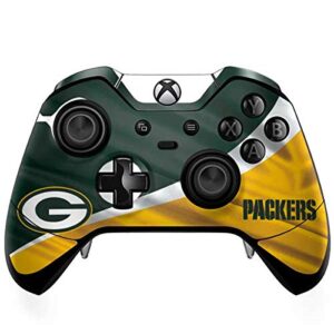 skinit decal gaming skin compatible with xbox one elite controller - officially licensed nfl green bay packers design