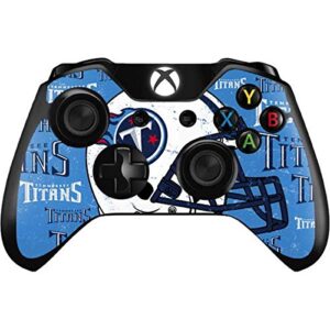 skinit decal gaming skin compatible with xbox one controller - officially licensed nfl tennessee titans - blast design