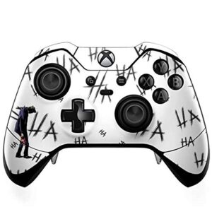 skinit decal gaming skin compatible with xbox one elite controller - officially licensed warner bros hahaha - the joker design