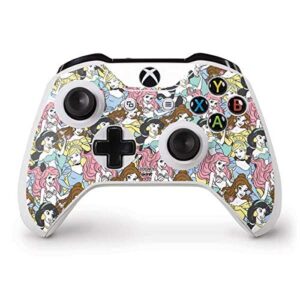 skinit decal gaming skin compatible with xbox one s controller - officially licensed disney princess disney princesses pattern design