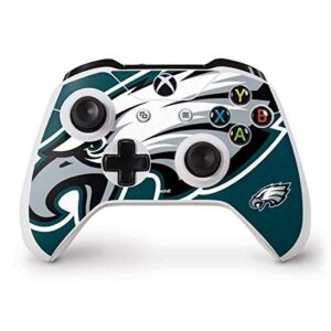 skinit decal gaming skin compatible with xbox one s controller - officially licensed nfl philadelphia eagles large logo design